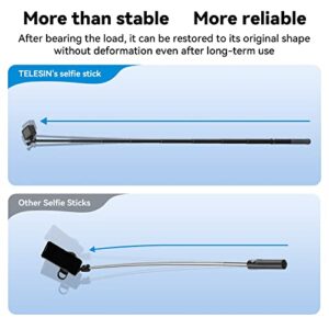 TELESIN G3 Selfie Stick Pole Long (Upgraded 118"/3M), Invisible Carbon Fiber Lightweight Extension Waterproof Underwater Diving Monopod for GoPro Max Mini Hero 11 10 9 8 7, Insta360, DJI Action, AKASO