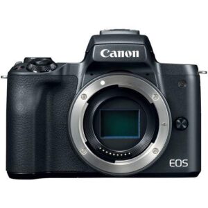 Canon EOS M50 Mirrorless Digital Camera (Black) Body Only Kit with Auto (EF/EF-S to EF-M) Mount Adapter + 32GB Sandisk Memory (Renewed)