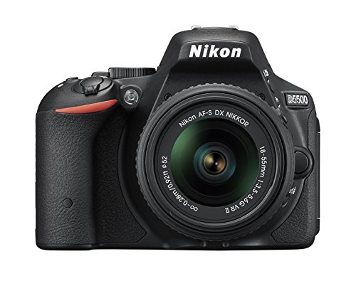 Nikon D5500 DX-Format Digital SLR w/ 18-55mm VR II Kit (Black) (Renewed)