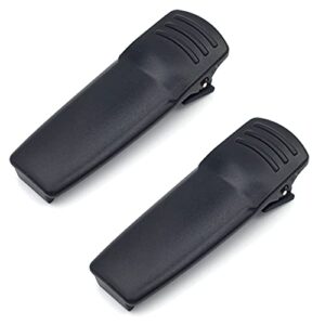 kymate bca2 replacement belt clip for midland radio clips x-talker t70 t73 t75 t77 t79 lxt600 lxt630 gxt1000 gxt1030 gxt1050 series walkie talkie holster 2 pcs