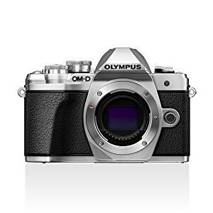 Olympus OM-D E-M10 Mark III Micro Four Thirds System Camera, 16 Megapixels, Image Stabilizer, Electronic Viewfinder, 4K Video, Silver