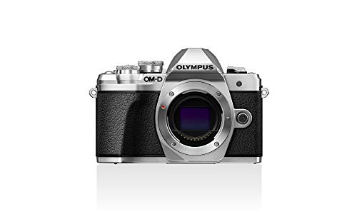 Olympus OM-D E-M10 Mark III Micro Four Thirds System Camera, 16 Megapixels, Image Stabilizer, Electronic Viewfinder, 4K Video, Silver