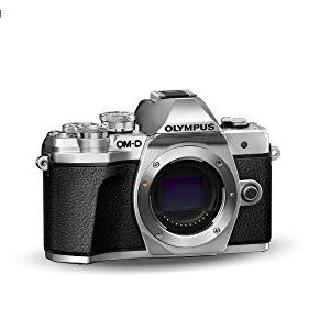 Olympus OM-D E-M10 Mark III Micro Four Thirds System Camera, 16 Megapixels, Image Stabilizer, Electronic Viewfinder, 4K Video, Silver