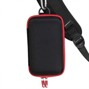 Hermitshell Hard Travel Case for Ekrist/LanLuk Portable Charger Power Bank 25800mAh (Black + Red Zipper)