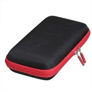 Hermitshell Hard Travel Case for Ekrist/LanLuk Portable Charger Power Bank 25800mAh (Black + Red Zipper)