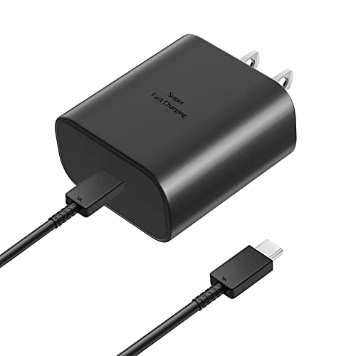 45W USB-C Super Fast Charging Type C Wall Charger for Samsung Galaxy S23 Ultra/S23/S23+/S22 Ultra/S22/S22+/Note 20/S21 S20 Ultra, Galaxy Tab S8, 45 Watt PPS Charger with 5FT C Charging Cable