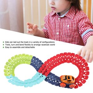 Race Track Playset Toy, Vehicle Track Playset Toy High Flexibility Free Twist for Home Use(92pcs)