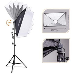 Andoer Studio Photography Light kit Softbox Lighting Set with 85W 2800K-5700K Bi-Color Temperature LED Light * 2 + 50x70cm Softbox * 2 + 2M Light Stand * 2 + Remote Control * 2 + Carry Bag * 1