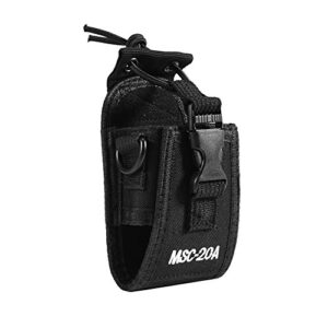 Universal Walkie Talkie Bag Pouch with Adjustable Shoulder Strap Portable Radio Holder Case Multi-Function for Kenwood/ Motorola/ HYT Two-Way Radio