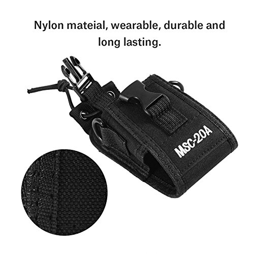 Universal Walkie Talkie Bag Pouch with Adjustable Shoulder Strap Portable Radio Holder Case Multi-Function for Kenwood/ Motorola/ HYT Two-Way Radio