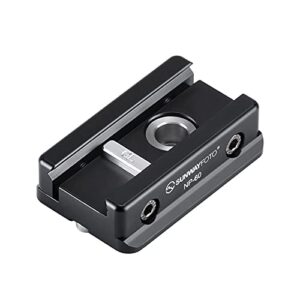 sunwayfoto np-60 picatinny nato arca-swiss tripod dovetail adapter mount arca compatible