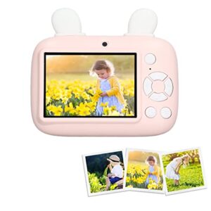 Kids Camera, Children Camera Toys 800mAh Battery Mini Portable for Outdoor for Playing Games for Travel (Candy Pink)