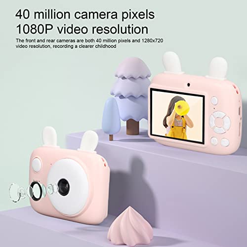 Kids Digital Camera, 1280x720 Timer Shooting Camera for Toddlers to Play Outdoor Games for Travel (Candy Pink)