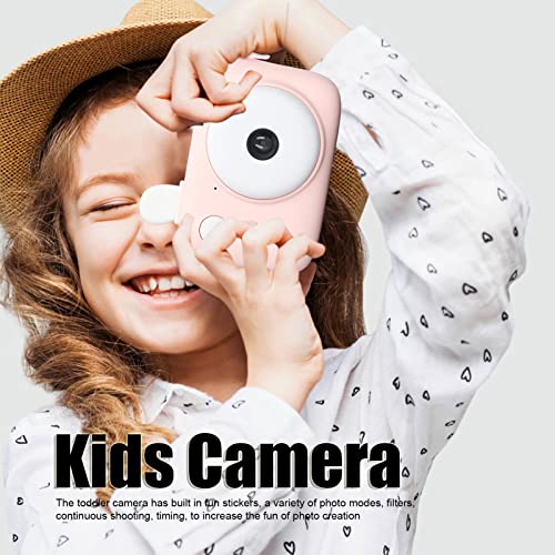 Kids Digital Camera, 1280x720 Timer Shooting Camera for Toddlers to Play Outdoor Games for Travel (Candy Pink)