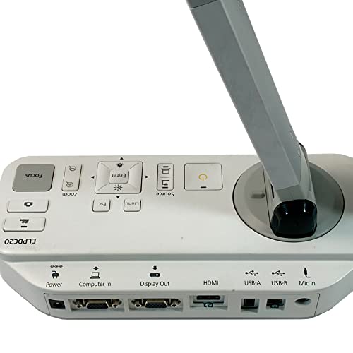 Epson DC-20 High-Definition Document Camera with HDMI, 12x Optical Zoom, 10x Digital Zoom and 1080p resolution