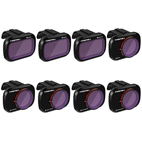 Freewell All Day ND, ND/PL, CPL Filters Kit for Mavic Mini/Mini 2/Mini SE Drone, 8-Pack