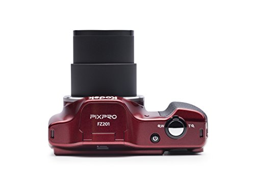 Kodak PIXPRO Friendly Zoom FZ201 16 MP Digital Camera with 20X Optical Zoom and 3" LCD Screen (Red)