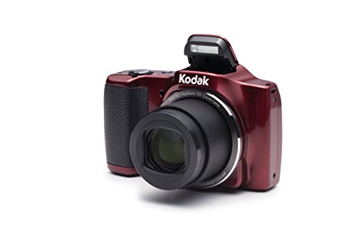 Kodak PIXPRO Friendly Zoom FZ201 16 MP Digital Camera with 20X Optical Zoom and 3" LCD Screen (Red)