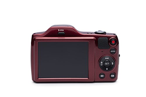 Kodak PIXPRO Friendly Zoom FZ201 16 MP Digital Camera with 20X Optical Zoom and 3" LCD Screen (Red)