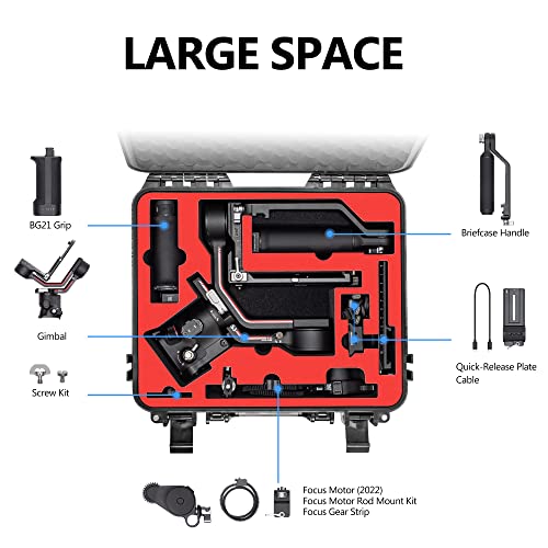 STARTRC RS 3 Gimbal Stabilizer Case Waterproof Hard Carrying Case for DJI RS 3 Gimbal Stabilizer Combo Accessories