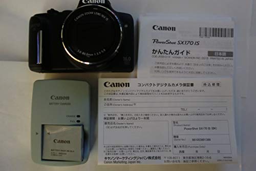 CANON PowerShot SX170 IS 3-Inch LCD 16 Megapixel Compact Camera, Black