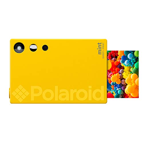 Zink Polaroid Mint Instant Print Digital Camera (Yellow), Prints on Zink 2x3 Sticky-Backed Photo Paper