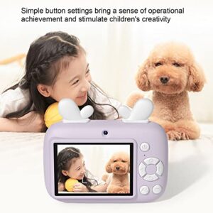 Kids Camera, Children Camera Toys 800mAh Battery Mini Portable for Outdoor for Playing Games for Travel (Candy Purple)