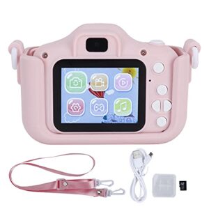 Children Camera, 40MP Cartoon Cat Photograph Camera 2.0in IPS Screen Kids Selfie Digital Camera with Puzzle Games Birthday Gifts (Pink)