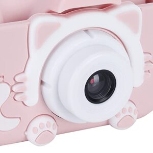 Children Camera, 40MP Cartoon Cat Photograph Camera 2.0in IPS Screen Kids Selfie Digital Camera with Puzzle Games Birthday Gifts (Pink)