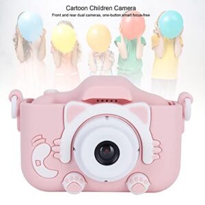 Children Camera, 40MP Cartoon Cat Photograph Camera 2.0in IPS Screen Kids Selfie Digital Camera with Puzzle Games Birthday Gifts (Pink)