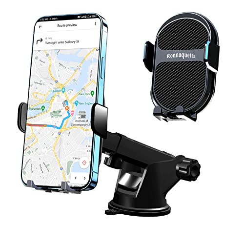 Phone Mount for Car, 1 Second Quick Release, Phone Holder for car Adjustable 360 Rotation, Cell Phone Holder Car be Applied to Dashboard or Windshield