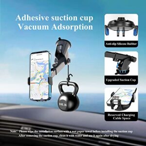 Phone Mount for Car, 1 Second Quick Release, Phone Holder for car Adjustable 360 Rotation, Cell Phone Holder Car be Applied to Dashboard or Windshield