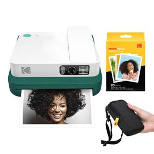 kodak smile classic digital instant camera with bluetooth (green) starter kit