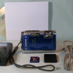 Olympus Tough TG-610 14MP 5x Optical Zoom Digital Camera Blue