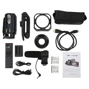 4K HD Digital Video Camera, 18X Digital Zoom Digital Recording Video Camera ABS for Shooting