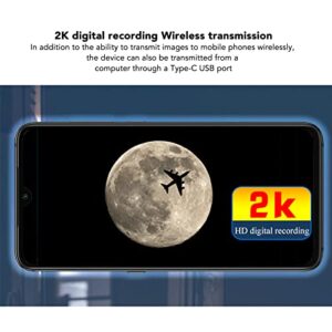 Telescope Electronic Eyepiece, 5 Inch HD Full View IPS Screen CMOS Electronic Digital Telescope Camera Lunar Astronomy Camera, for iOS for Android