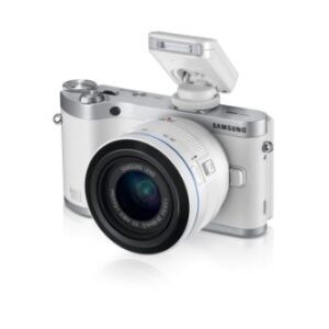 Samsung NX300 20.3MP CMOS Smart WiFi Mirrorless Digital Camera with 20-50mm Lens and 3.3" AMOLED Touch Screen (White)