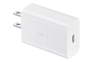 samsung 15w wall charger type c only (cable not included), white