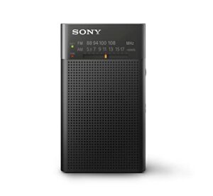 sony icf-p27 portable radio with speaker and am/fm tuner