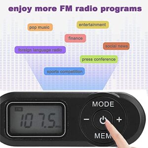 Portable Radio FM with Best Reception and Excellent Sound, 20 Preset Stations, Battery Operated Walkman with Scan and Preset Function, FM Stereo Portable Radio for Walking, Mowing, Jogging