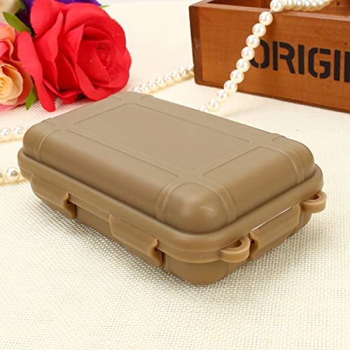 Small Waterproof Container - Universal Plastic Box with Foam - Camping Waterproof Storage Case - Waterproof Case with 2u Buckle for Camera/Micro Flash Drive/Wallet/Battery 2PCS