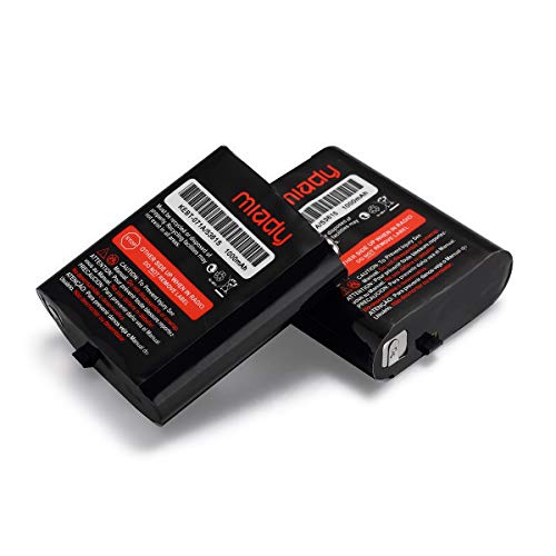 Miady Pack of 2 Two-Way Radio Rechargeable Batteries 3.6V 1000mAh for Talkabout Motorola 53615 KEBT-071A KEBT-071-B KEBT-071-C KEBT-071-D