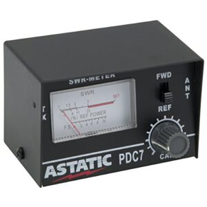 astatic 302-01768 pdc7 compact swr meter, black