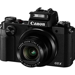 Canon PowerShot G5 X Digital Camera w/1 Inch Sensor and built-in viewfinder - Wi-Fi & NFC Enabled (Black) (Renewed)