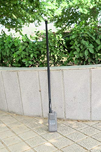 Retevis Ham Radio Antenna,Foldable Tactical Antenna Compatible with Baofeng UV-5R BF-F8HP Retevis RT29 RT-5R Ailunce HD1 Walkie Talkie,29inch Dual Band VHF UHF SMA-F Two Way Radio Antenna(1 Pack)