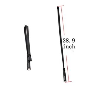 Retevis Ham Radio Antenna,Foldable Tactical Antenna Compatible with Baofeng UV-5R BF-F8HP Retevis RT29 RT-5R Ailunce HD1 Walkie Talkie,29inch Dual Band VHF UHF SMA-F Two Way Radio Antenna(1 Pack)