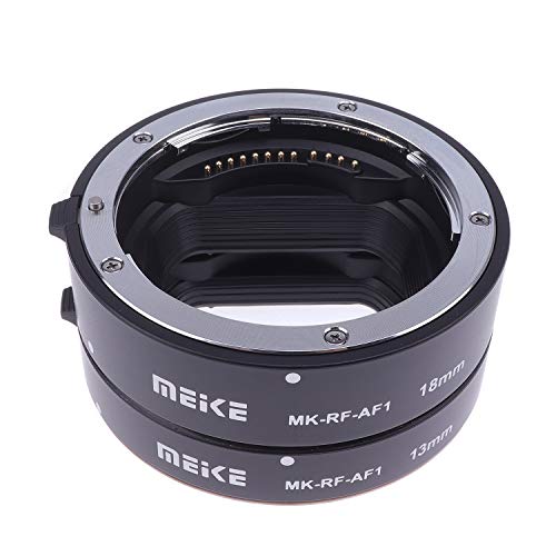 Meike Electronic Auto Focus Macro Extension Tube Set 13mm+18mm for Canon EOS RF Mount EOS R RP R5 R6 DSLR Cameras