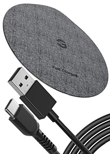 Encased Wireless Charger Pad for Samsung Models (Quick Charge 3.0) Galaxy Note/ S10 / S20 Plus / S21 / S22 / S23 Ultra (Fast Charging Qi Enabled) Non-Slip, Case Compatible (Premium Metal Construction)