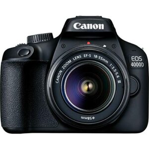 canon eos 4000d kit + ef-s 18-55 dc iii, 3011c003 (dc iii) (international model) (renewed)