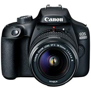 Canon EOS 4000D Kit + EF-S 18-55 DC III, 3011C003 (DC III) (International Model) (Renewed)